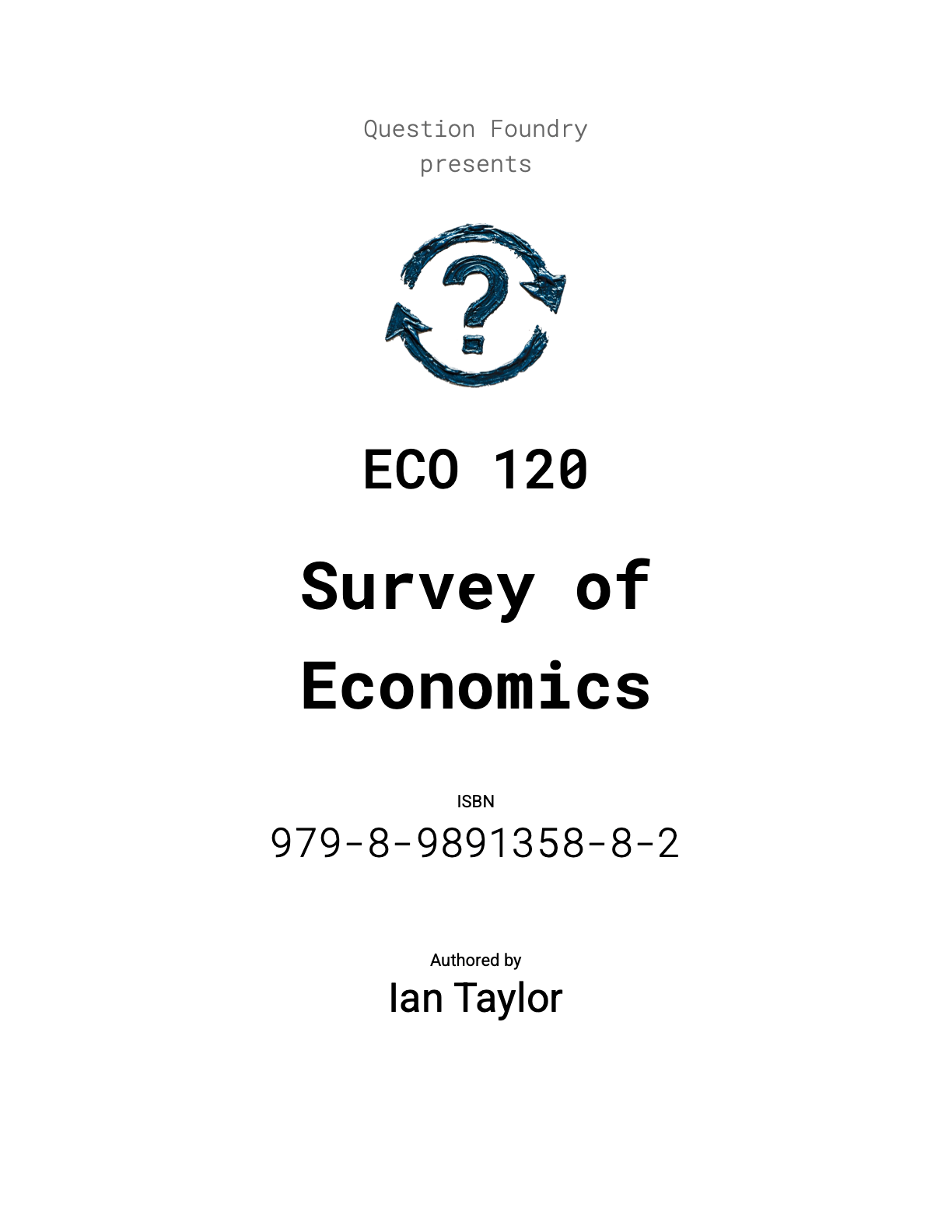 Question Foundry Books